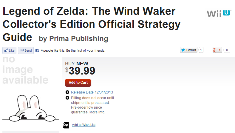 GameStop lists a Collector’s Edition strategy guide for The Wind Waker ...