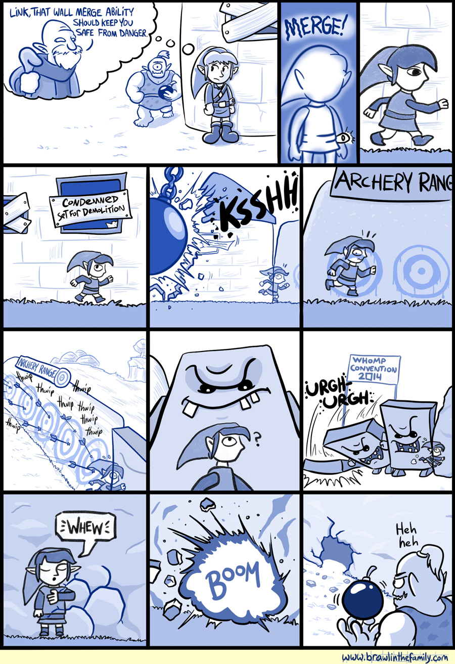 Brawl in the Family: Fun with merging comic strip - Zelda Universe